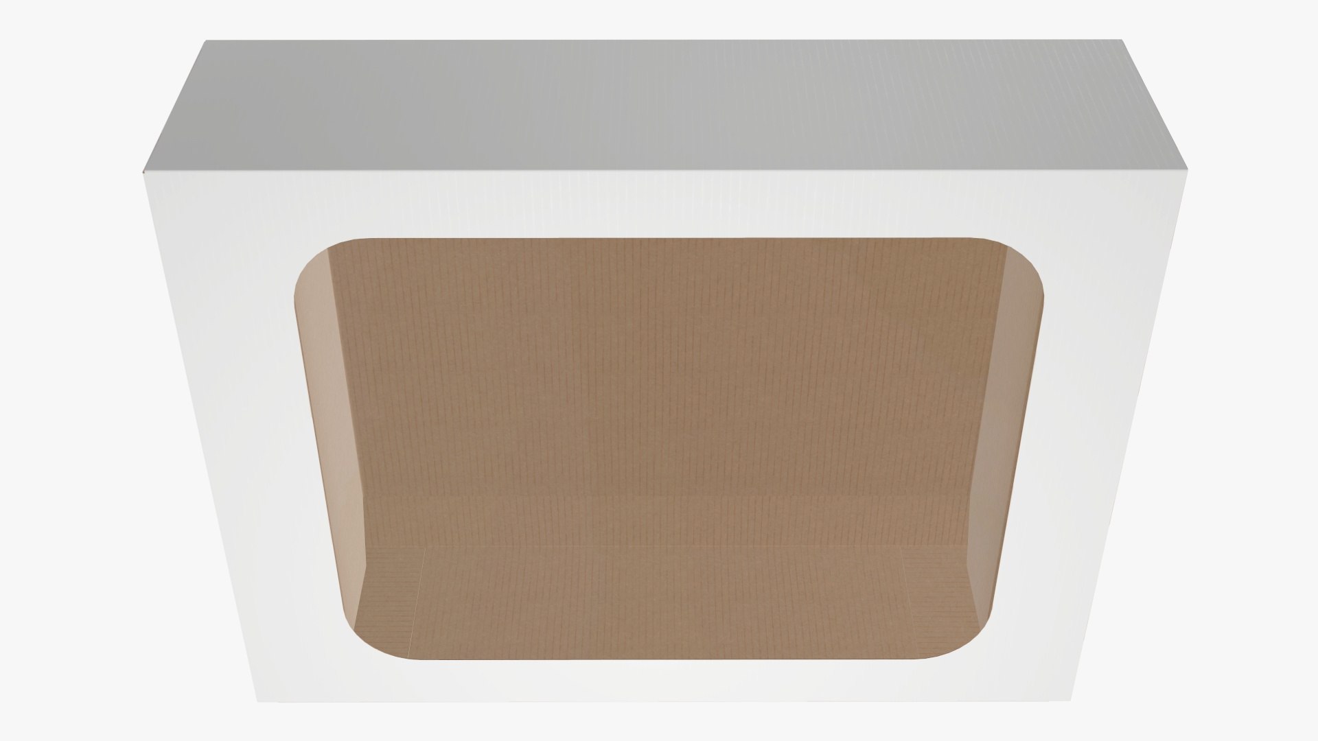 Cardboard Box Window 3D - TurboSquid 1593049
