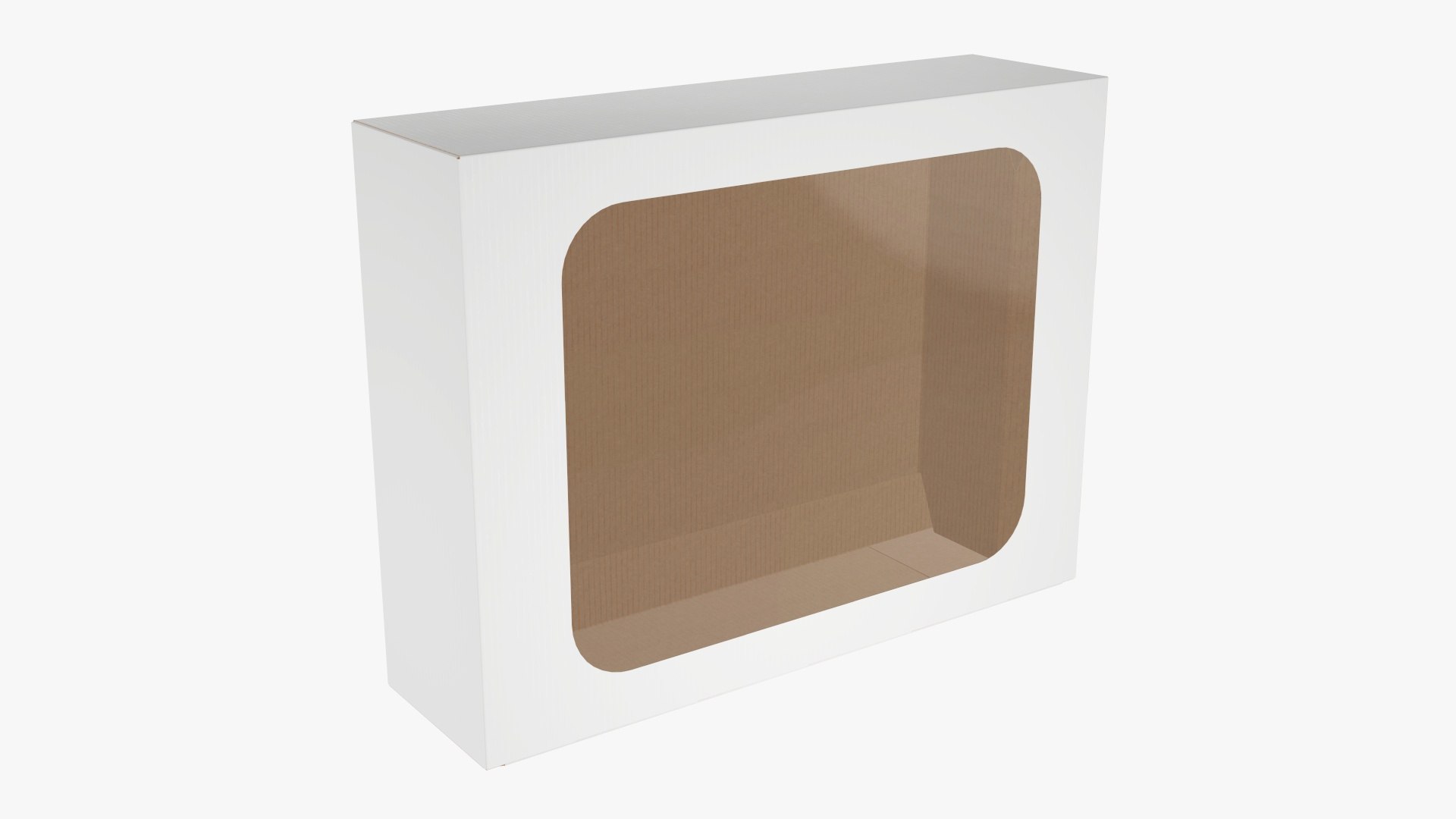 Cardboard Box Window 3D - TurboSquid 1593049