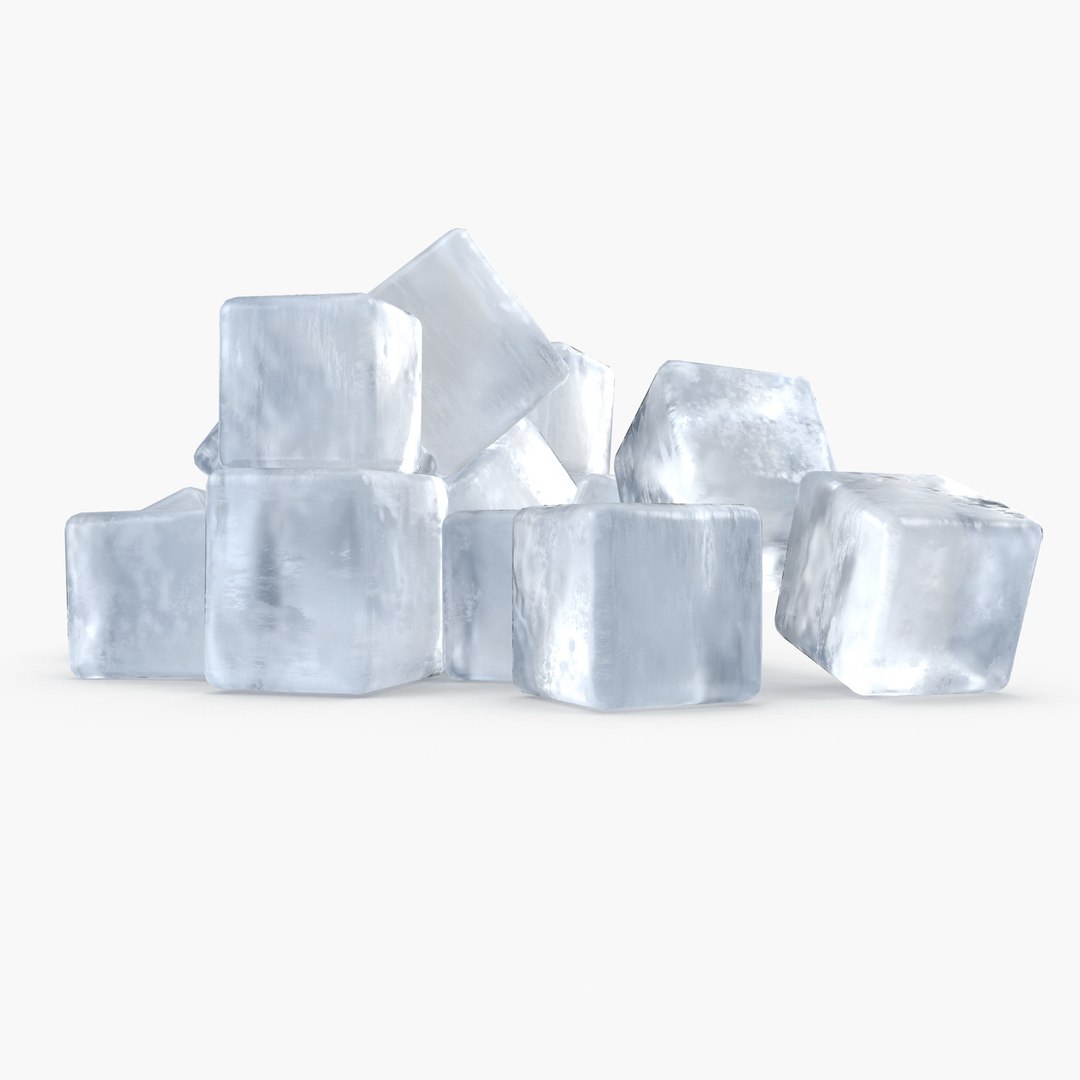 3D realistic ice cubes model - TurboSquid 1152715