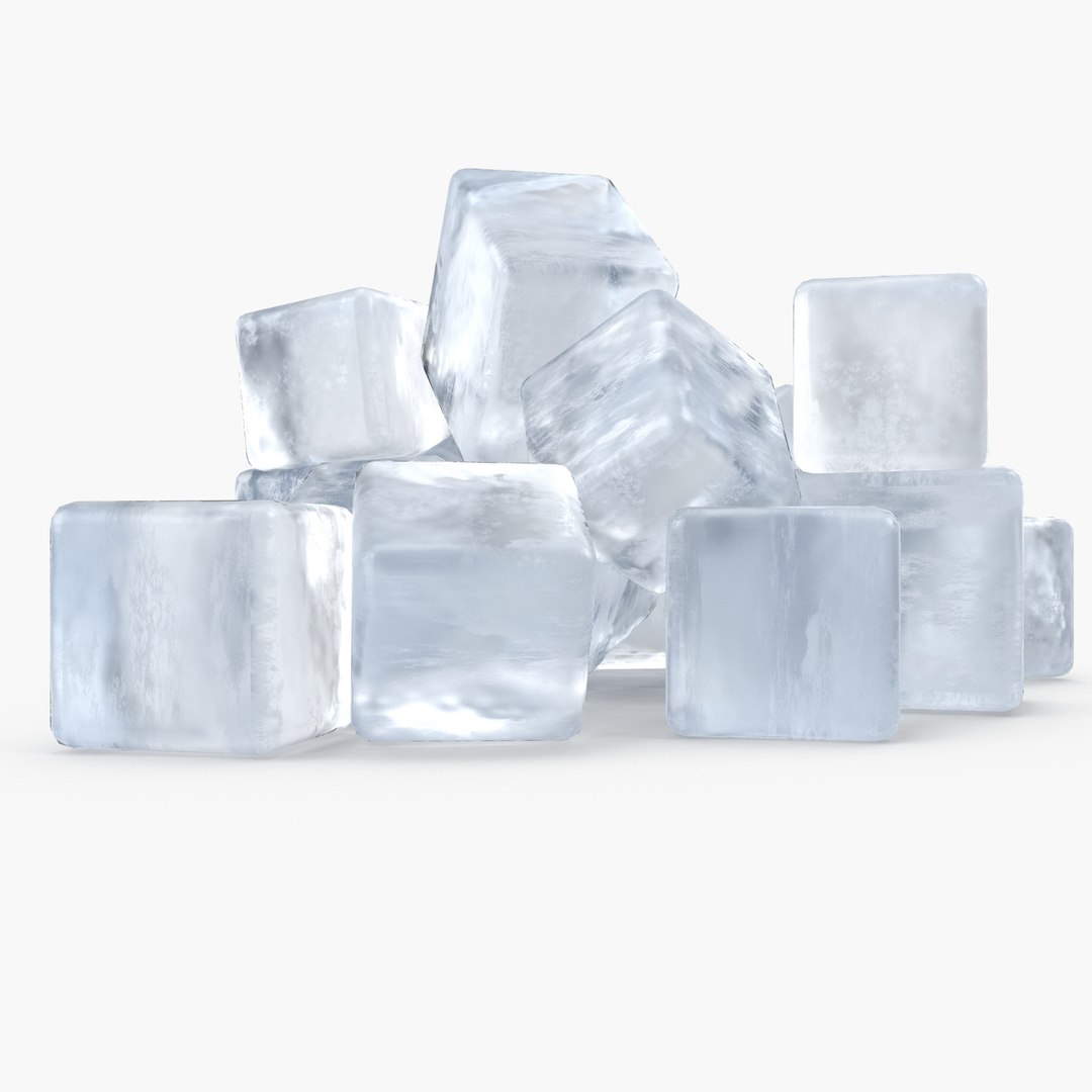 3D realistic ice cubes model - TurboSquid 1152715