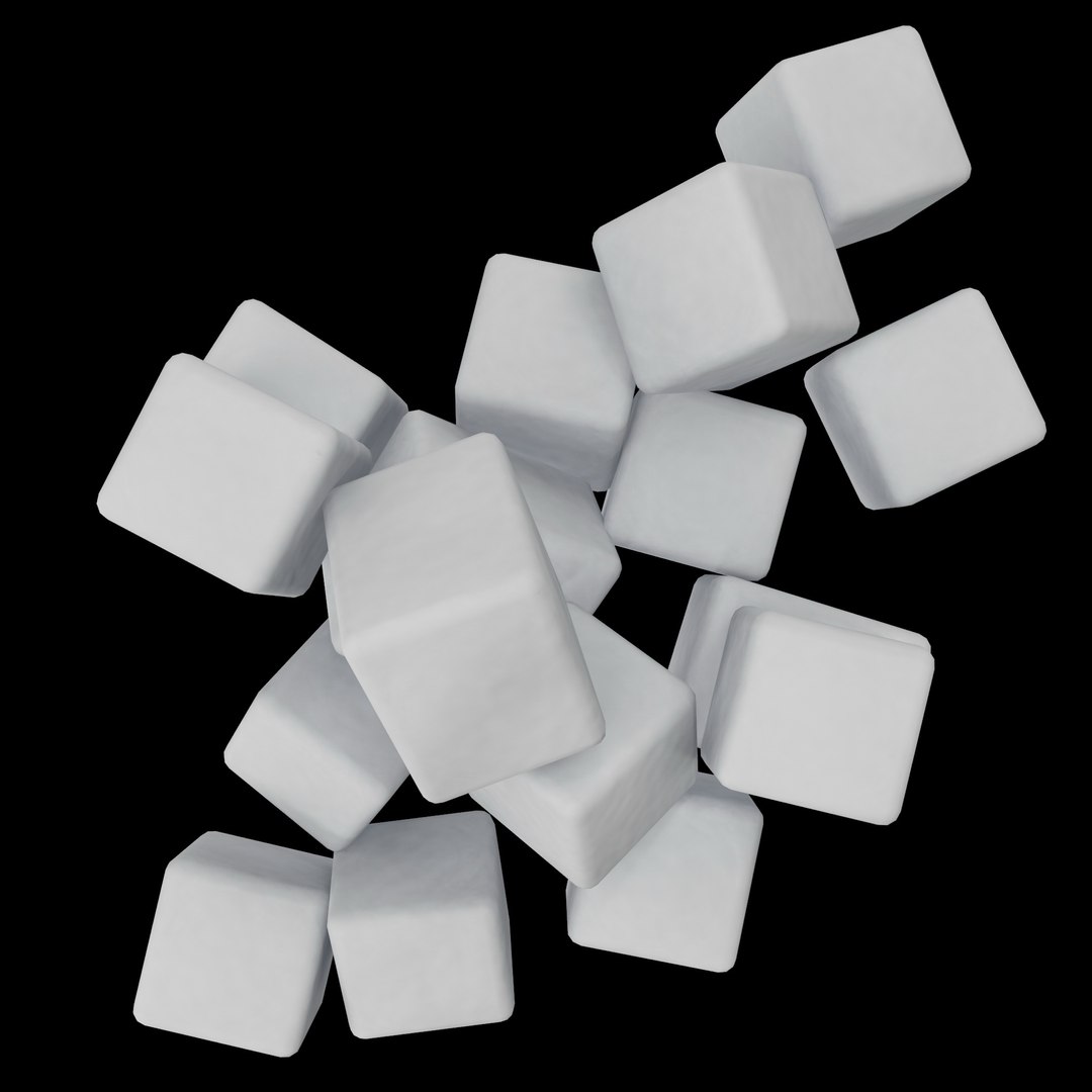 3D realistic ice cubes model - TurboSquid 1152715