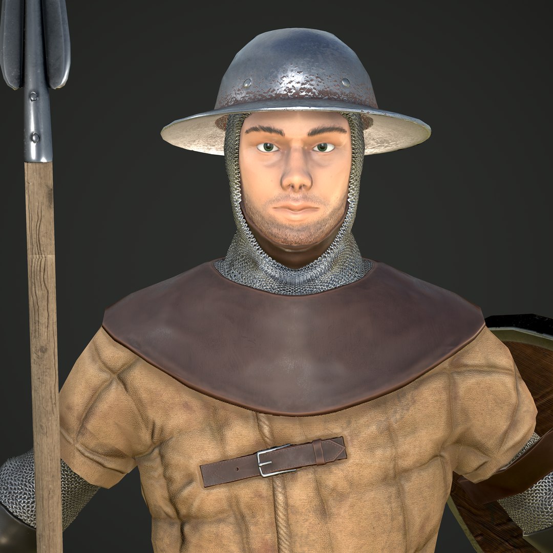 Spearman Medieval 3D Model - TurboSquid 1750519