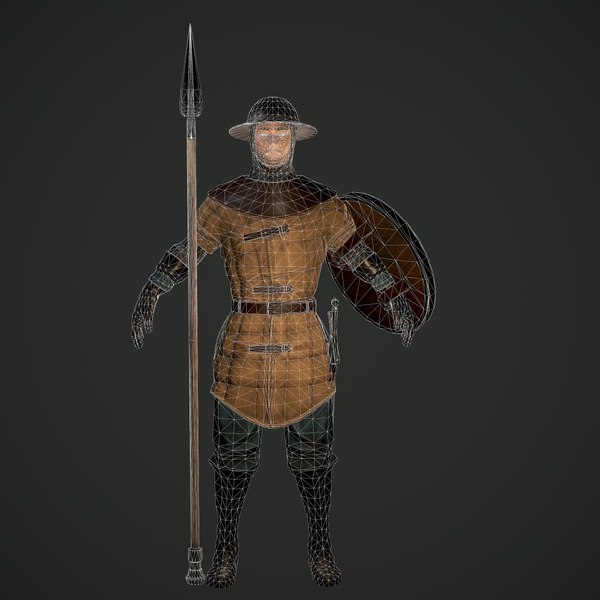 Spearman medieval 3D model - TurboSquid 1750519