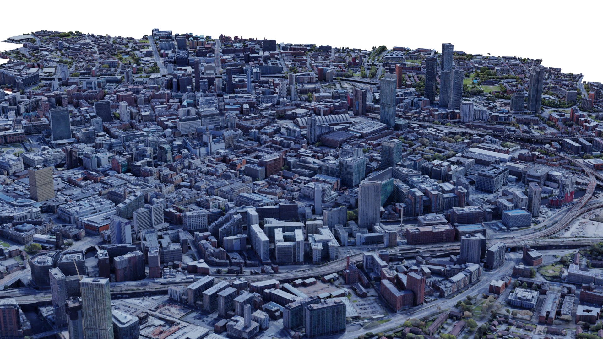 3D Manchester City - UK Model - TurboSquid 2112599