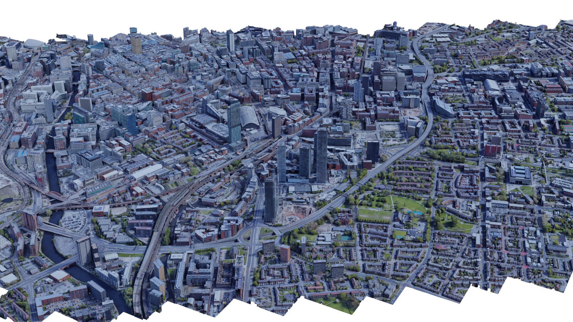 3D Manchester City - UK Model - TurboSquid 2112599