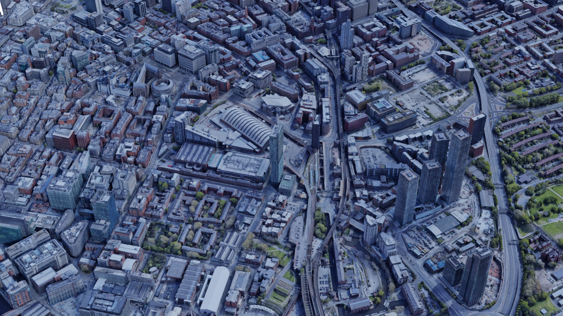 3D Manchester City - UK Model - TurboSquid 2112599