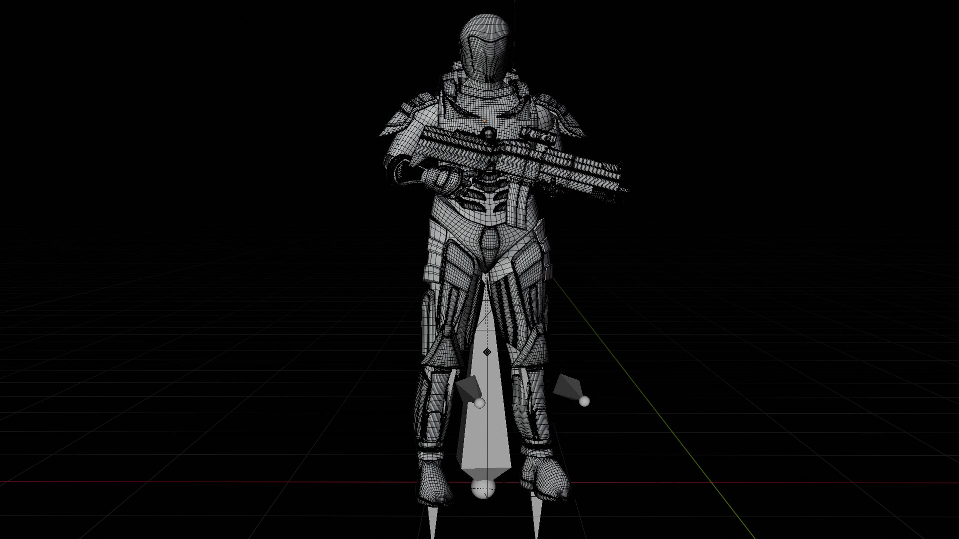 3D Model Futuristic Soldier - TurboSquid 2273300