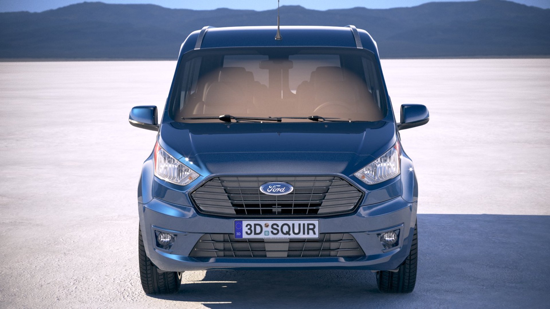 3D Model Transit Connect Wagon - TurboSquid 1285033