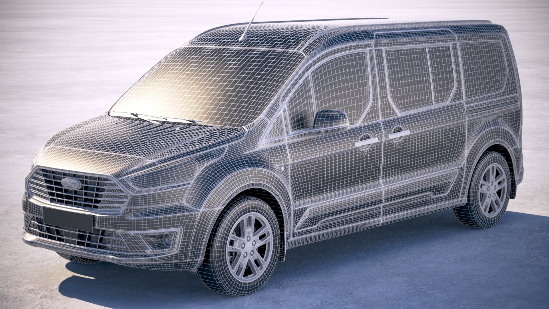 3D model transit connect wagon - TurboSquid 1285033