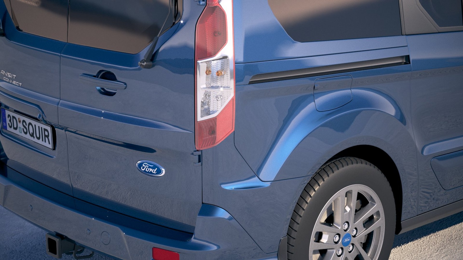 3D Model Transit Connect Wagon - TurboSquid 1285033