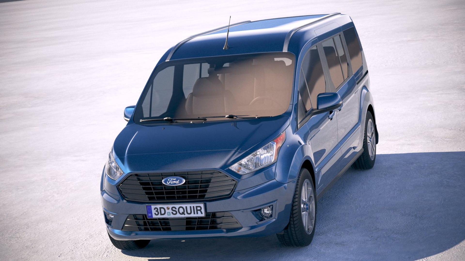 3D Model Transit Connect Wagon - TurboSquid 1285033