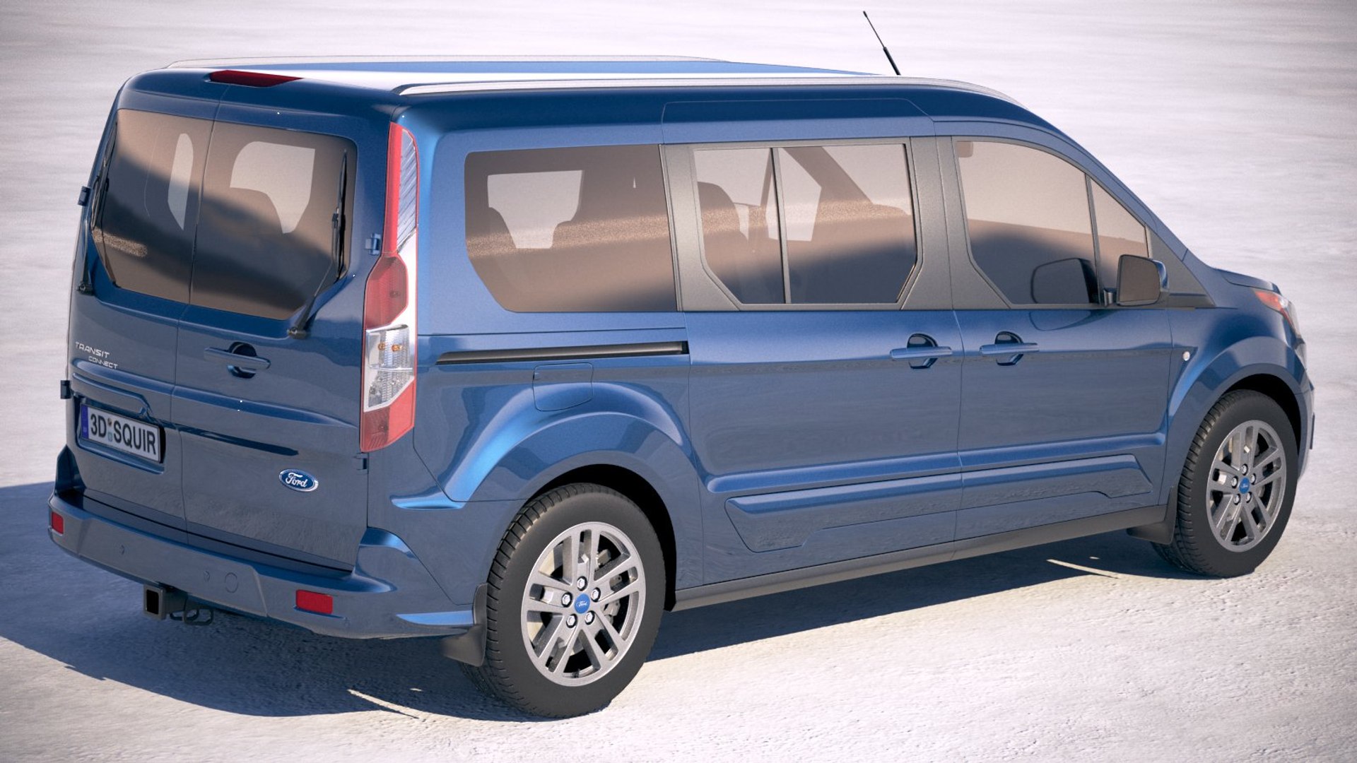3D Model Transit Connect Wagon - TurboSquid 1285033