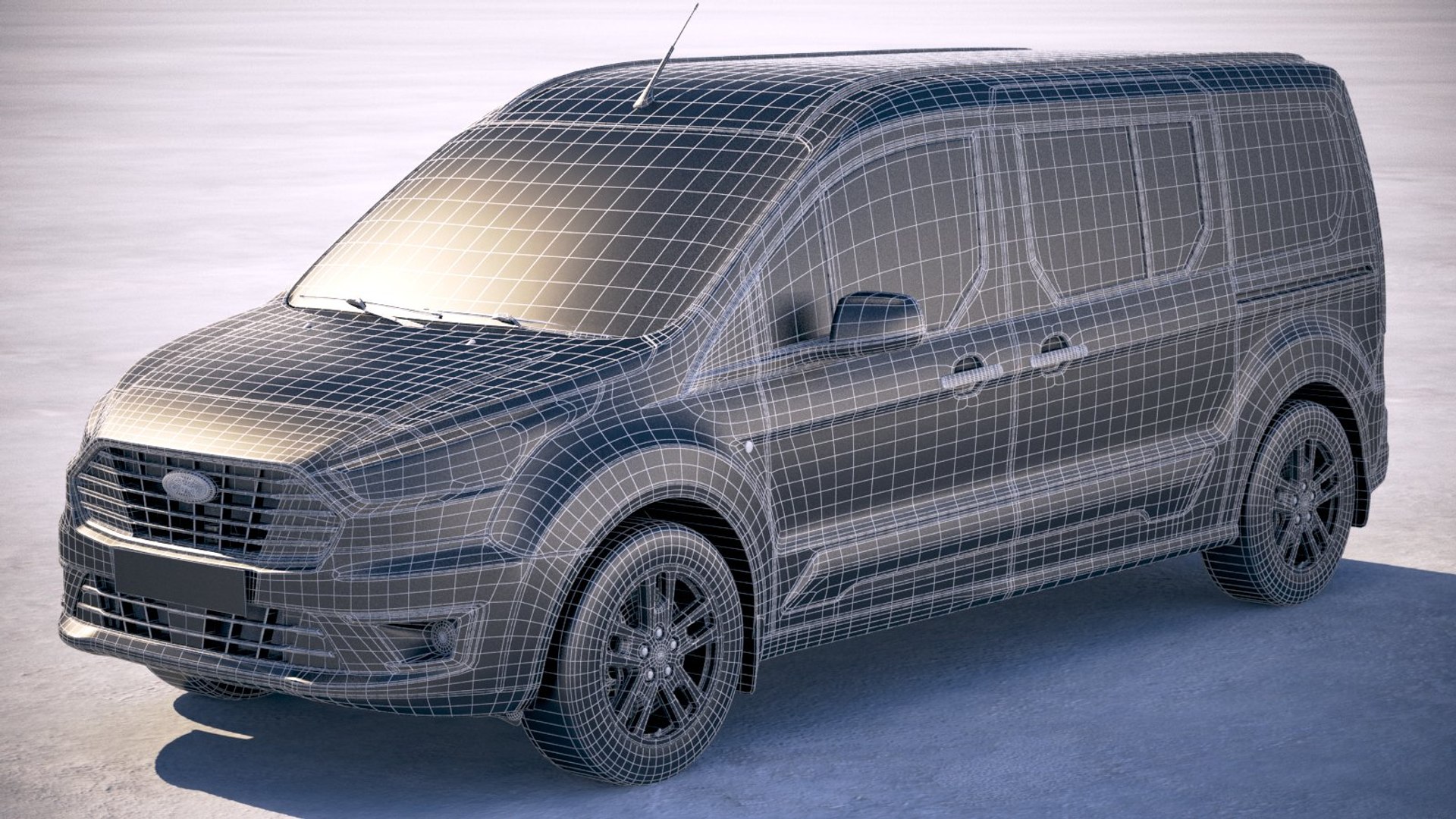 3D model transit connect wagon - TurboSquid 1285033