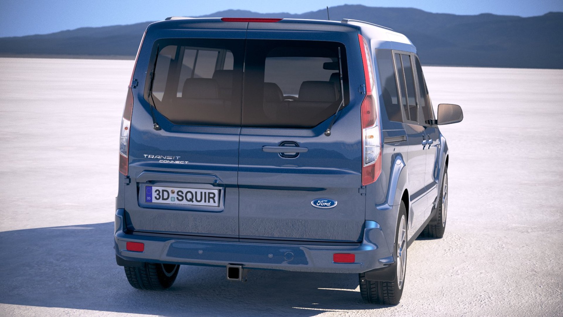 3D Model Transit Connect Wagon - TurboSquid 1285033