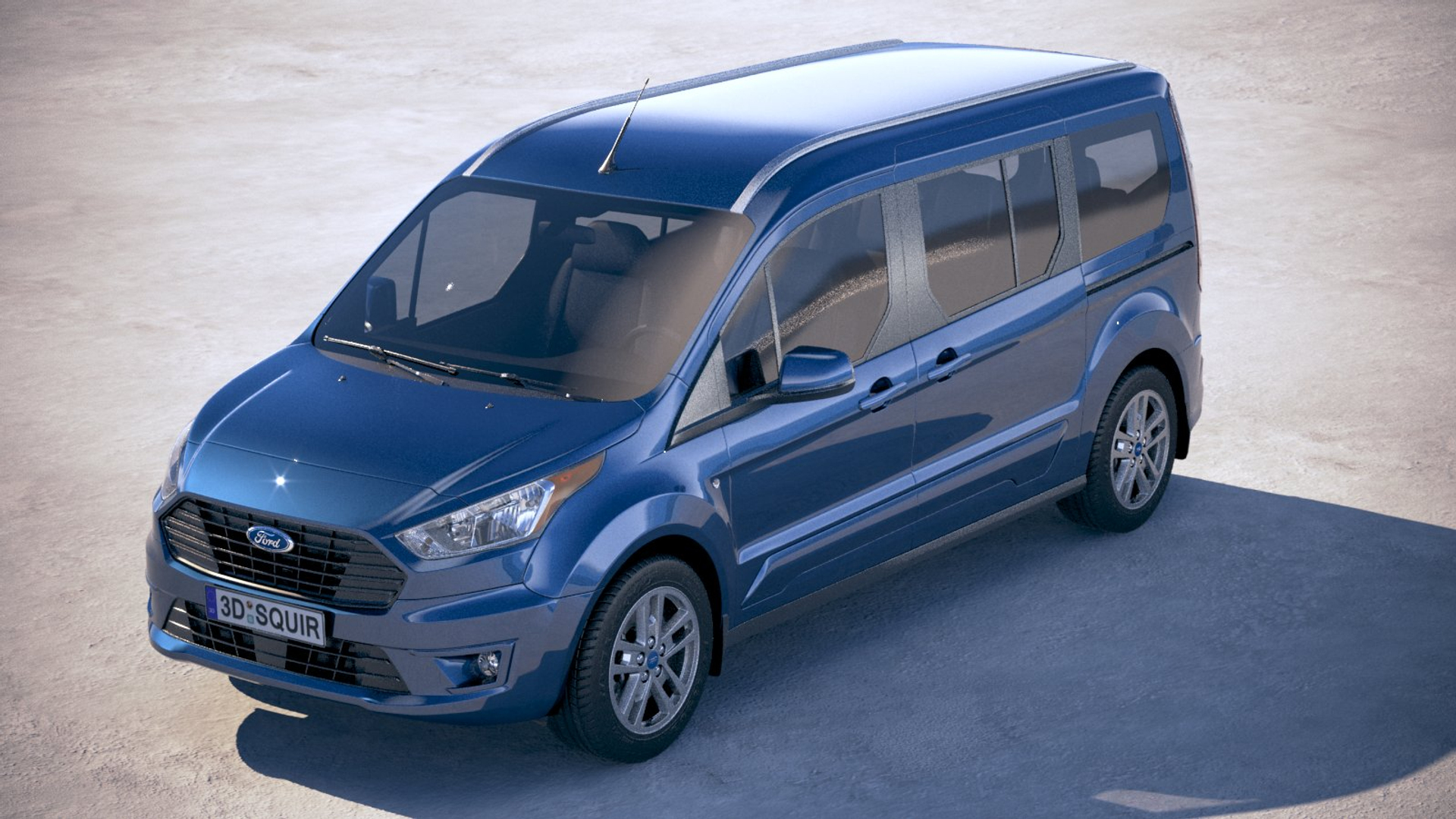 3D Model Transit Connect Wagon - TurboSquid 1285033
