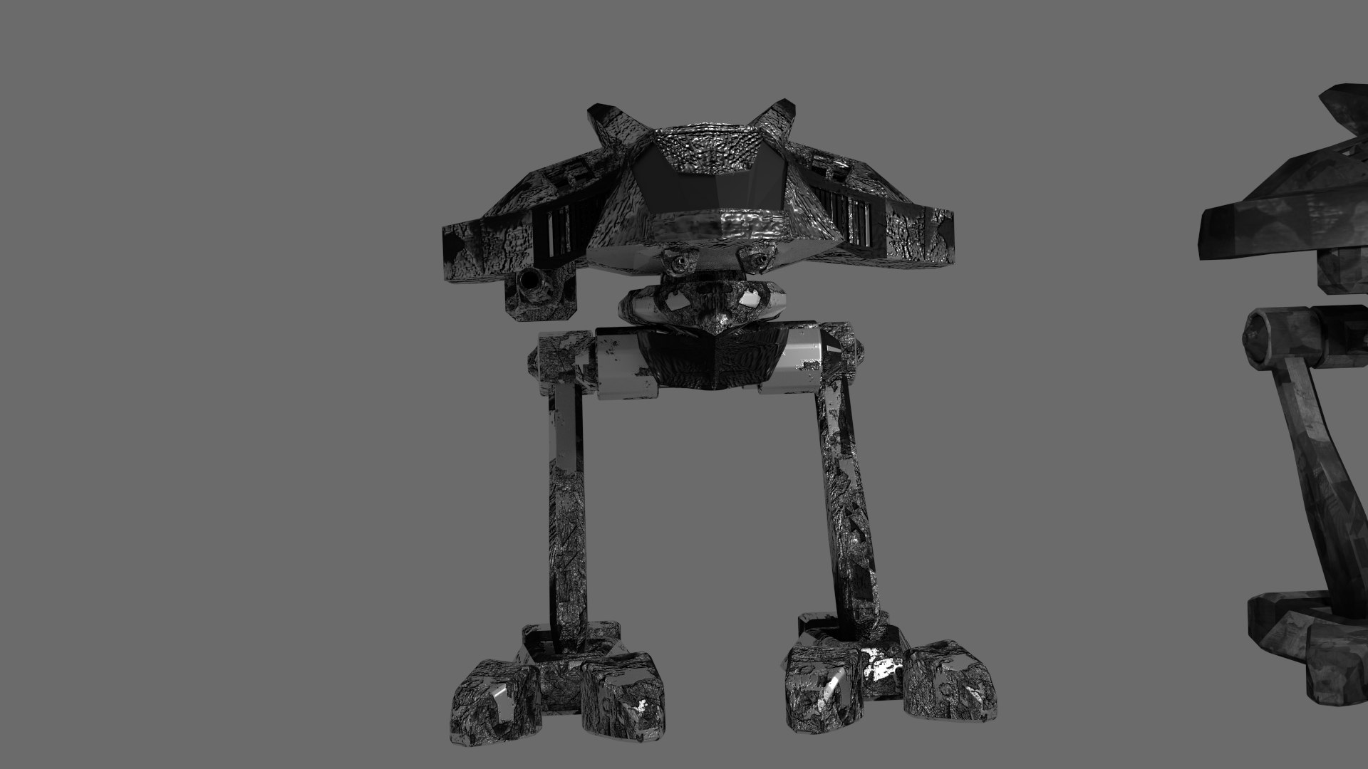 Bipedal Mech 3d Blend