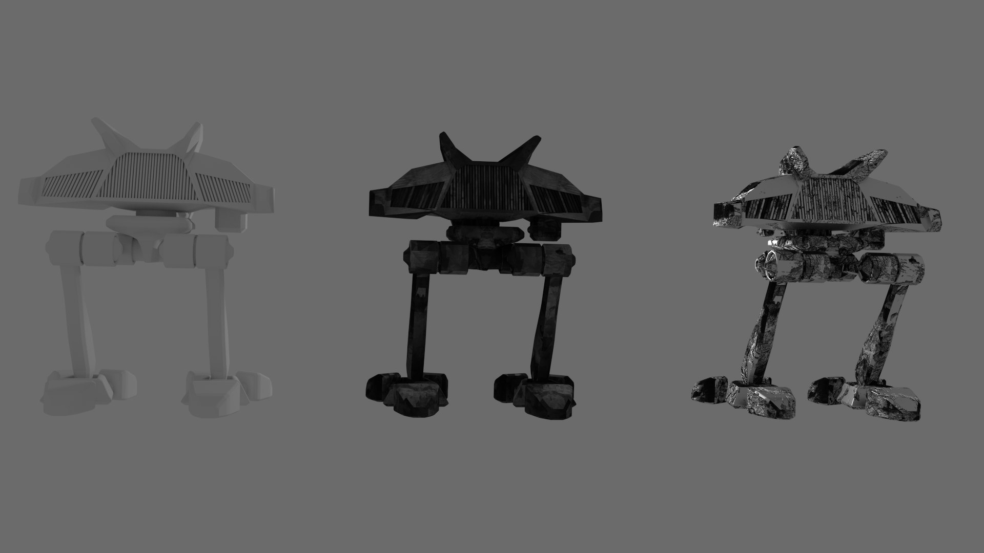Bipedal Mech 3d Blend