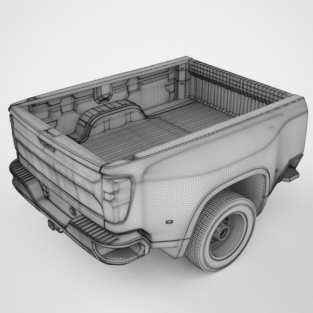 Pickup Truck Generic Back Trunk 01 3D Model - TurboSquid 1836265