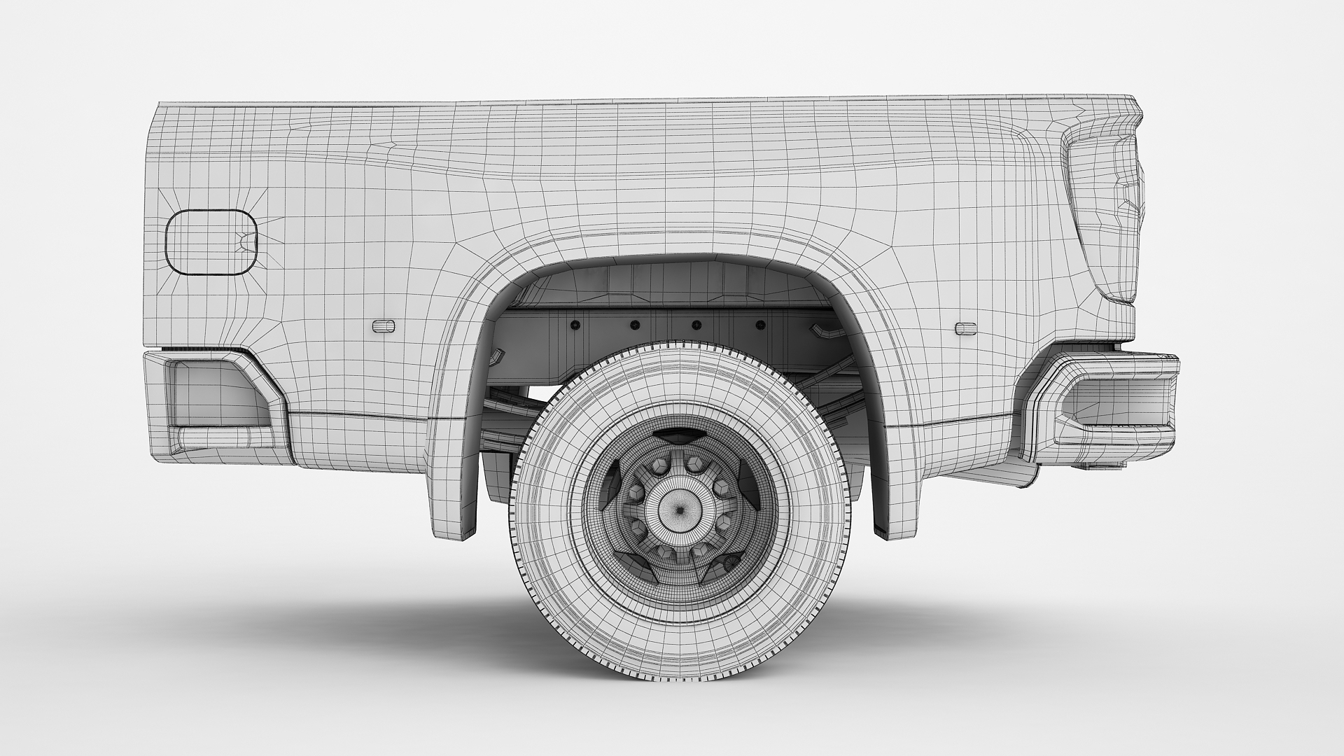 Pickup Truck Generic Back Trunk 01 3D Model - TurboSquid 1836265