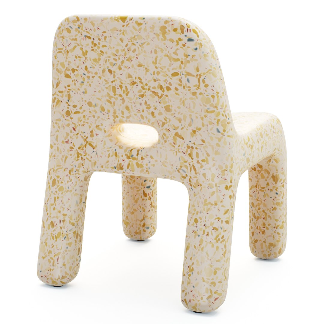 3D Model Ecobirdy Charlie Chair Vanilla - TurboSquid 2259093