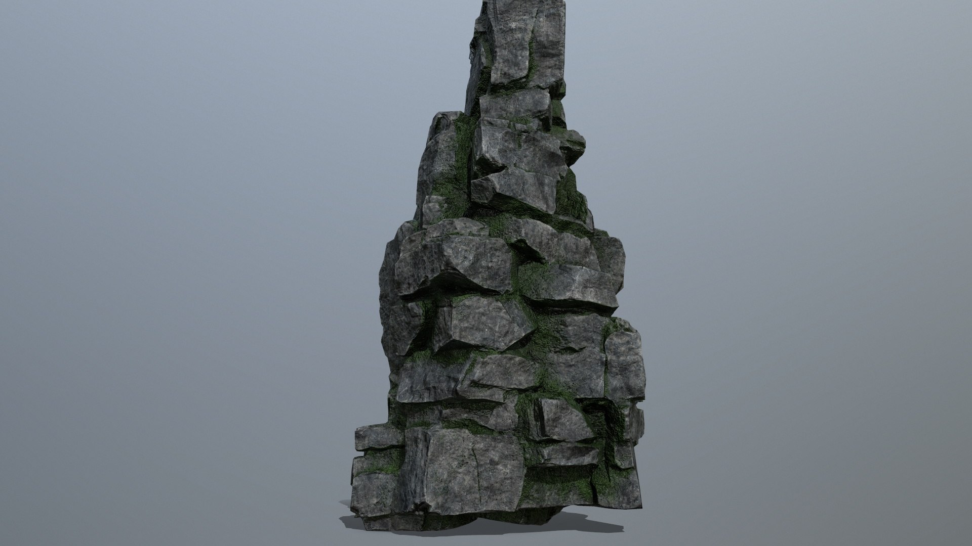 3D Cliff Rocks Model - TurboSquid 2040576