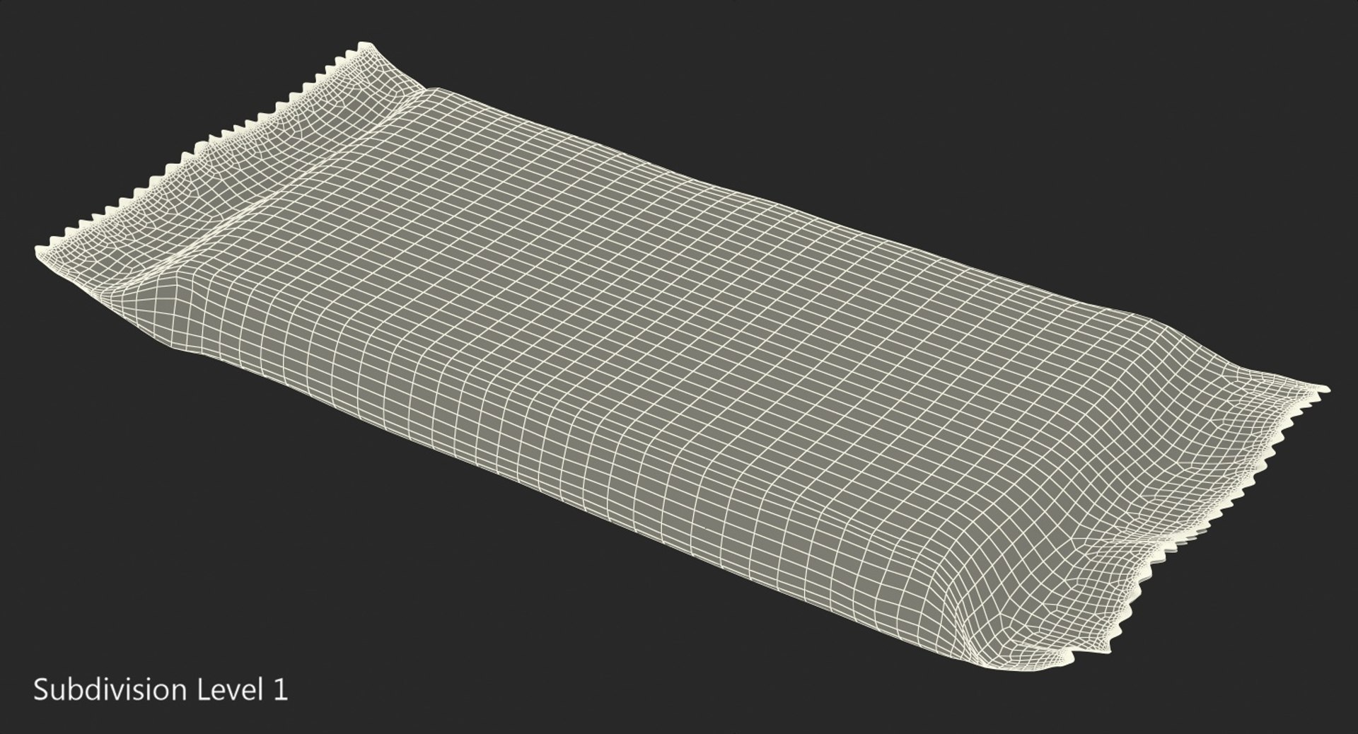 White Paper Wide Chocolate Bar 3D - TurboSquid 1418928