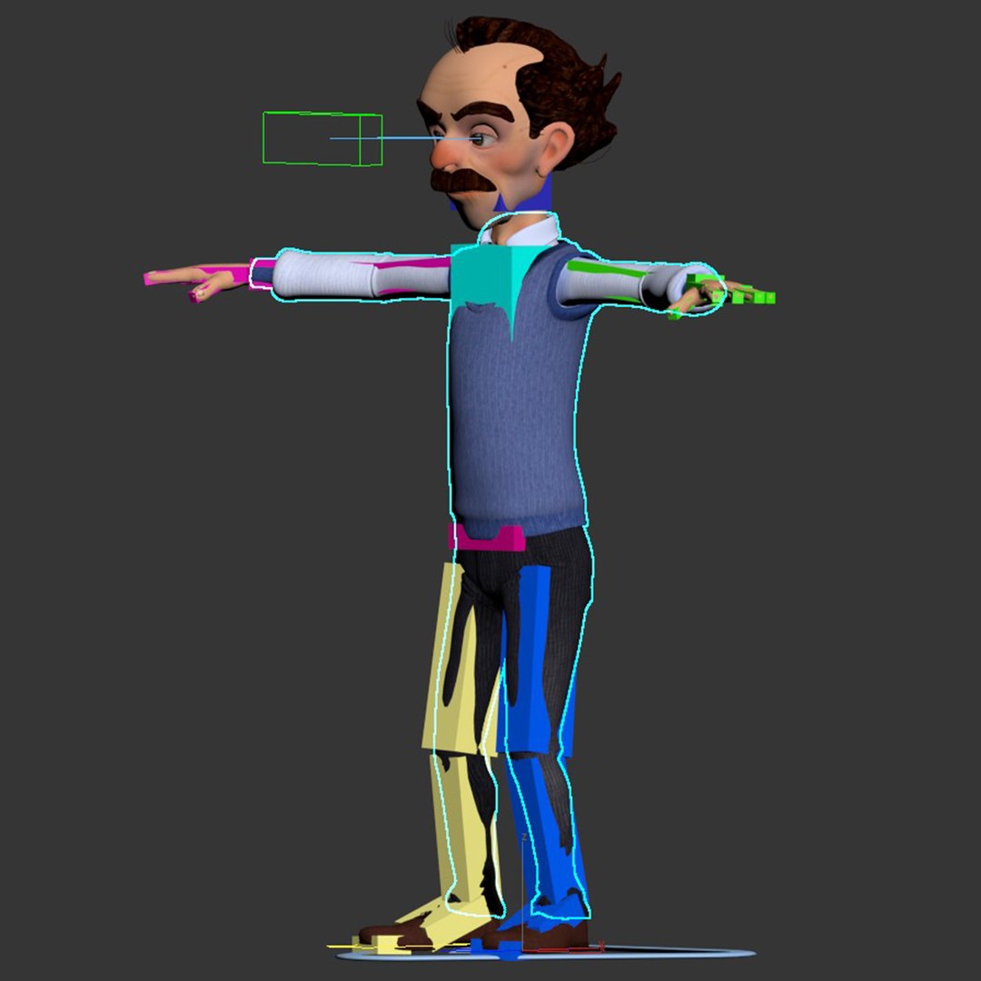 Toon men 3D - TurboSquid 1382809