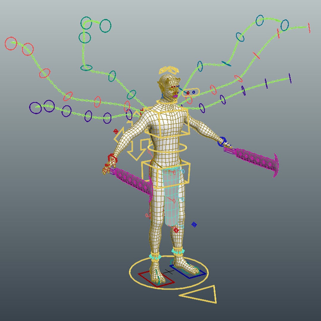 3d Character Rigged Model