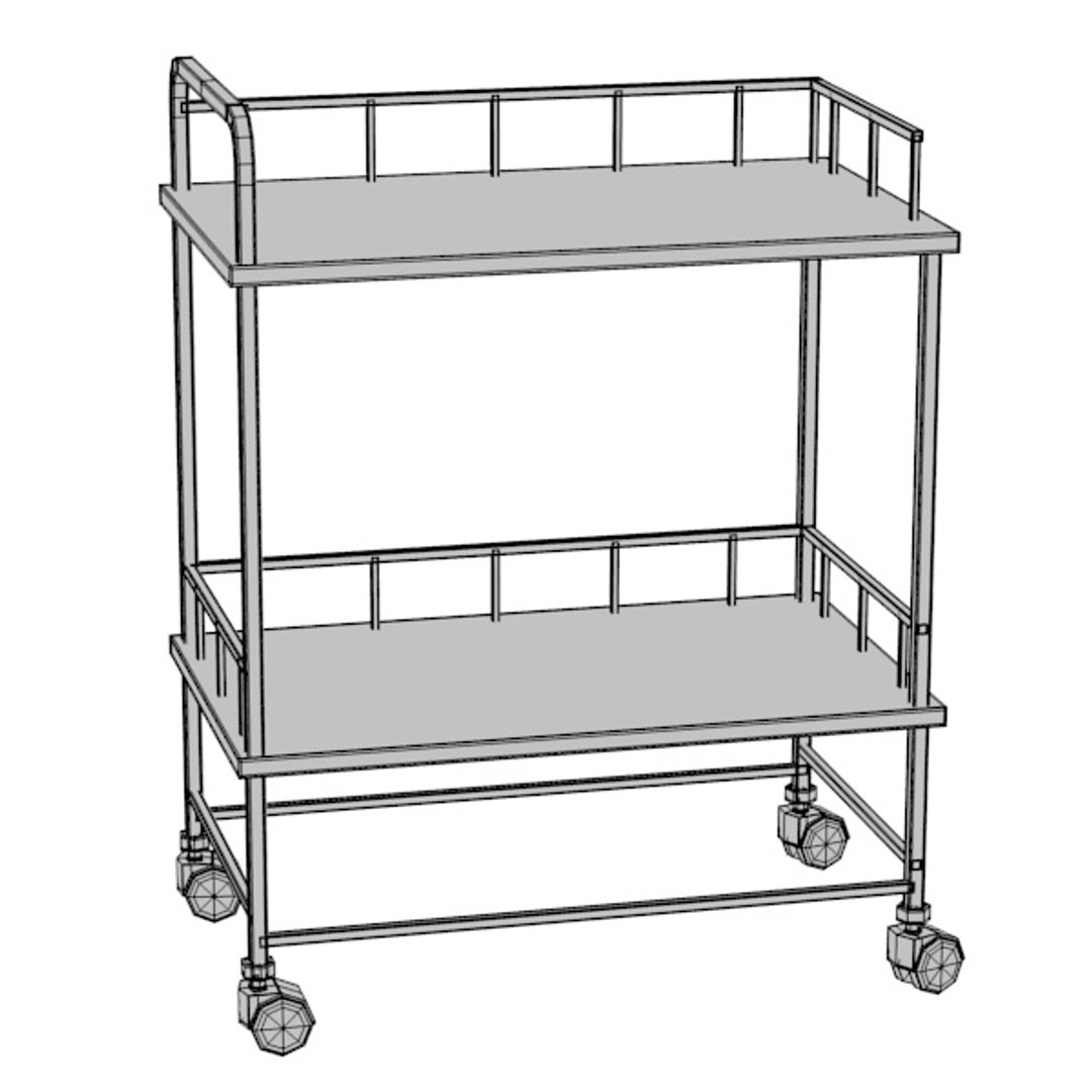 hospital tables 3d model