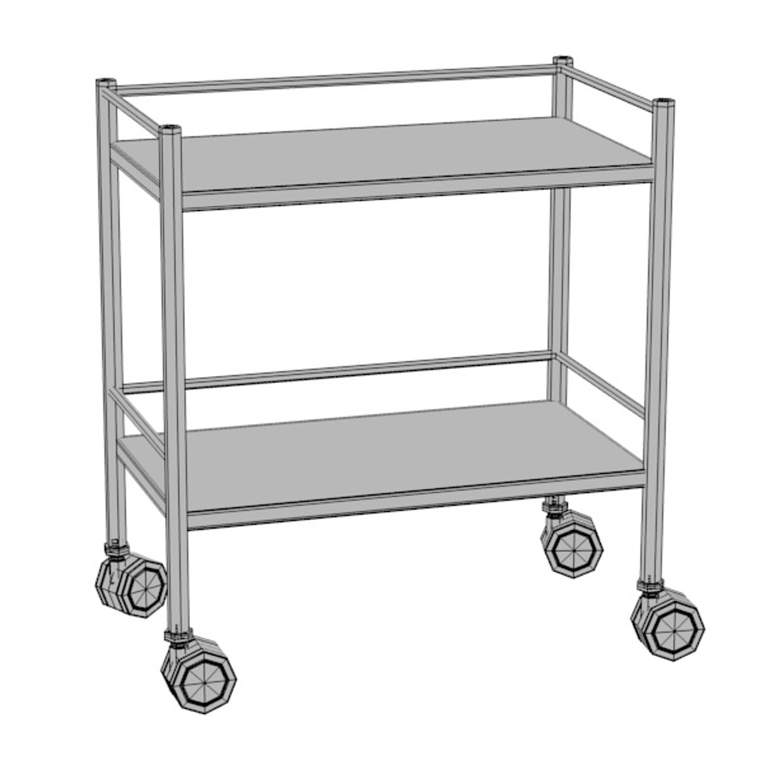 hospital tables 3d model