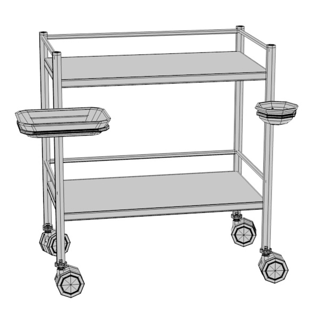 hospital tables 3d model