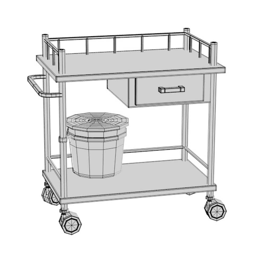 hospital tables 3d model