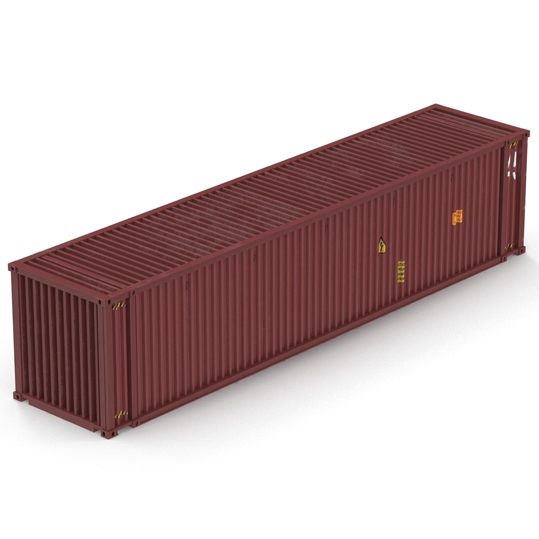 3d model 45 ft cube container