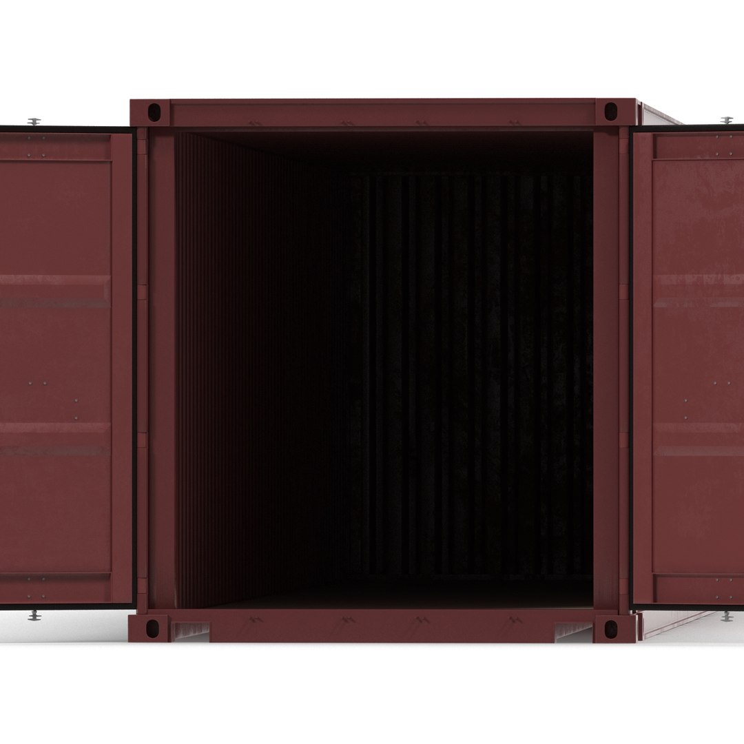 3d Model 45 Ft Cube Container