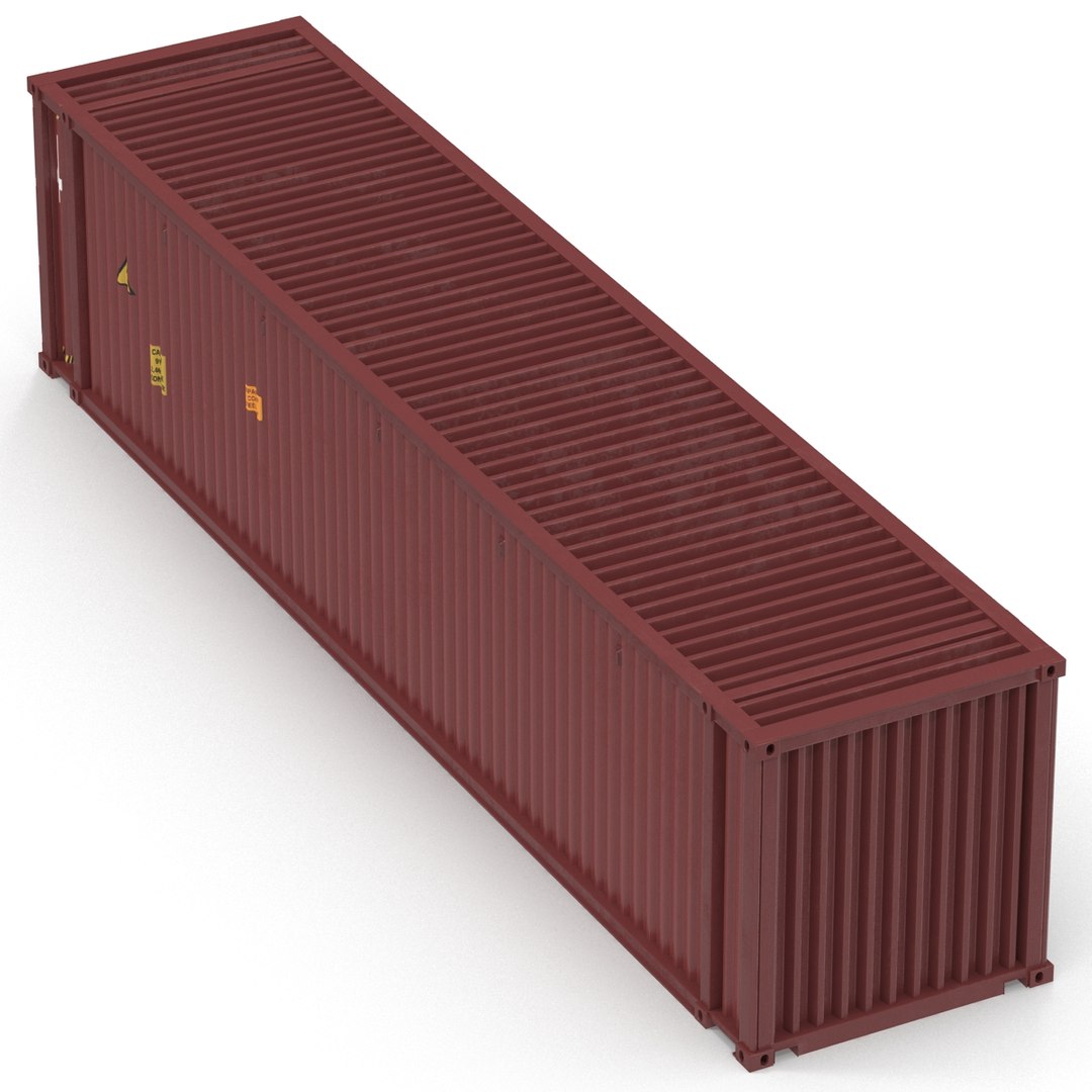 3d model 45 ft cube container