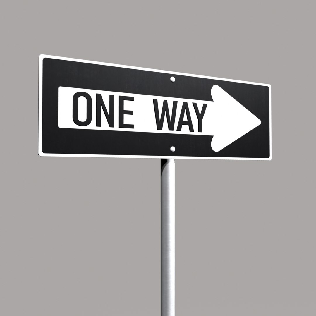 Street Sign Way 3d Max