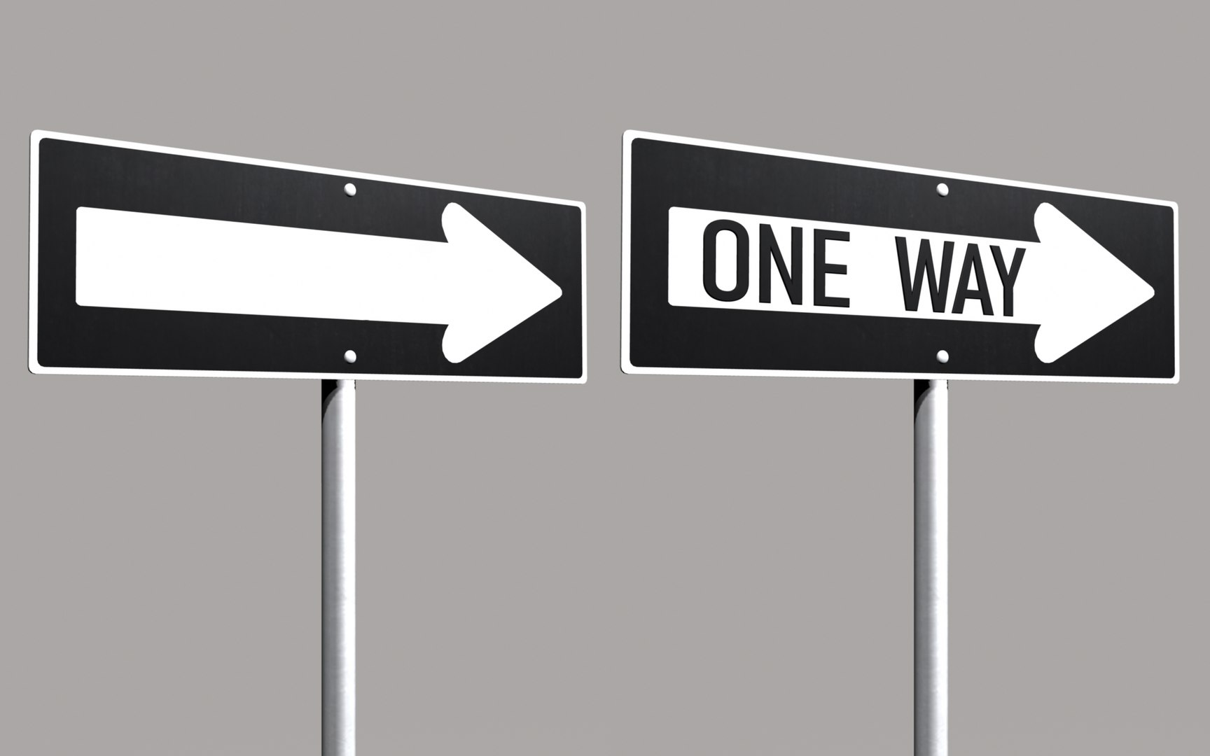 Street Sign Way 3d Max