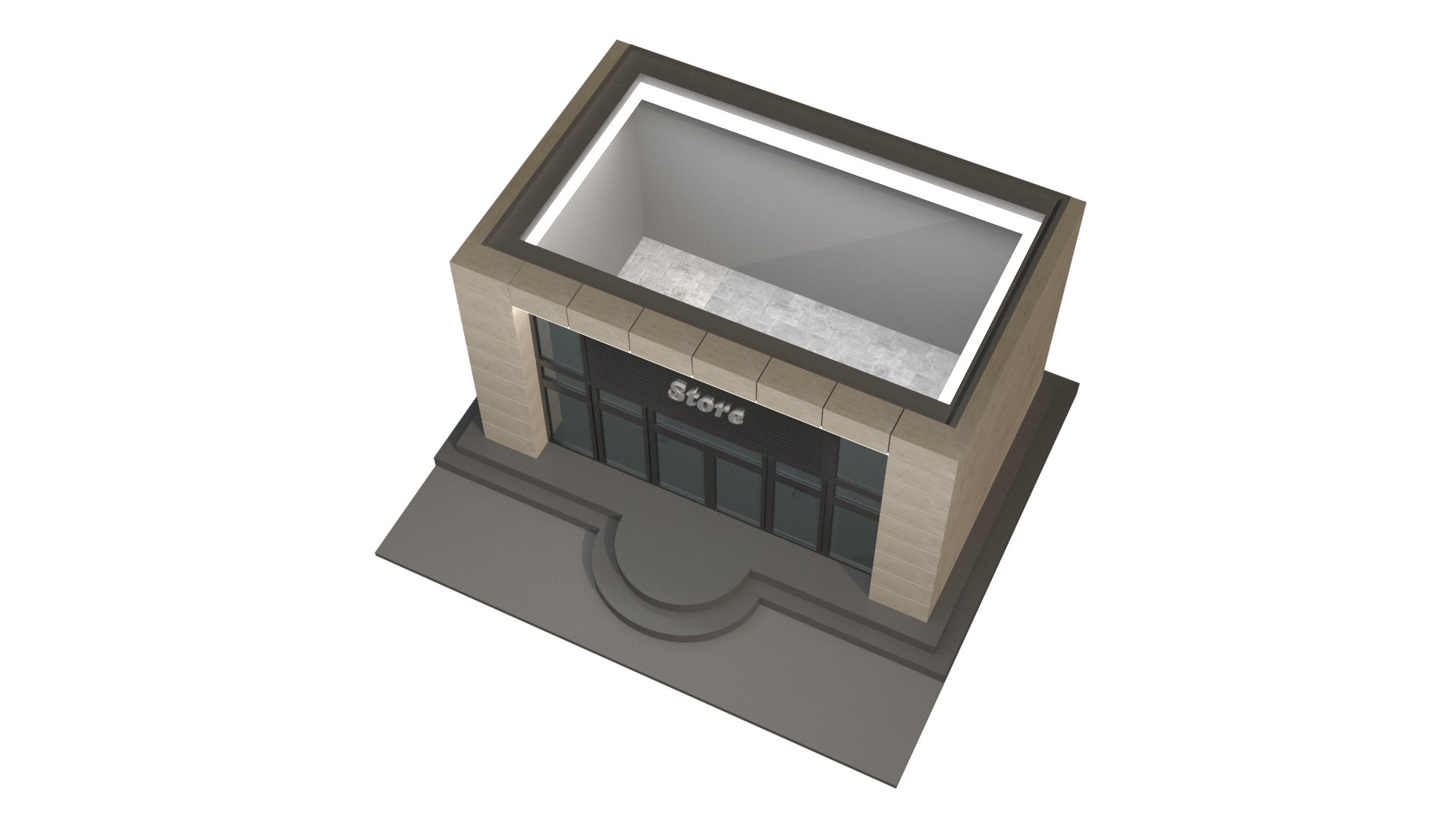 Store Front V11 3D Model - TurboSquid 2103922