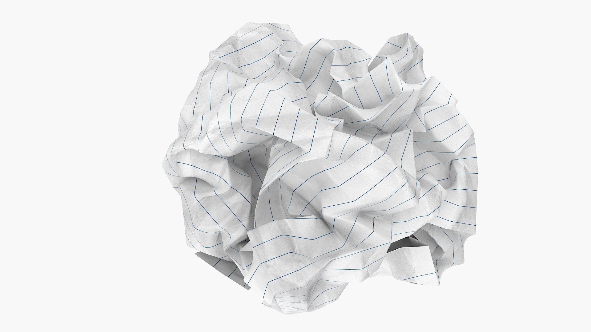 3D Model Crumpled Paper 3 - TurboSquid 1937566