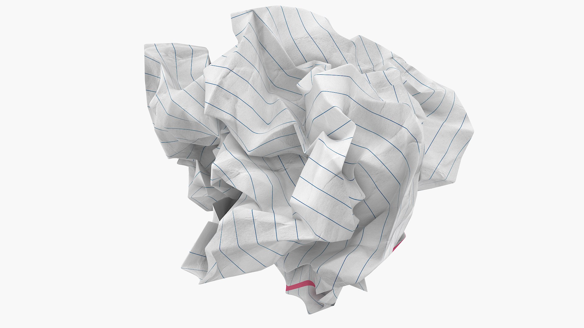 3D Model Crumpled Paper 3 - TurboSquid 1937566