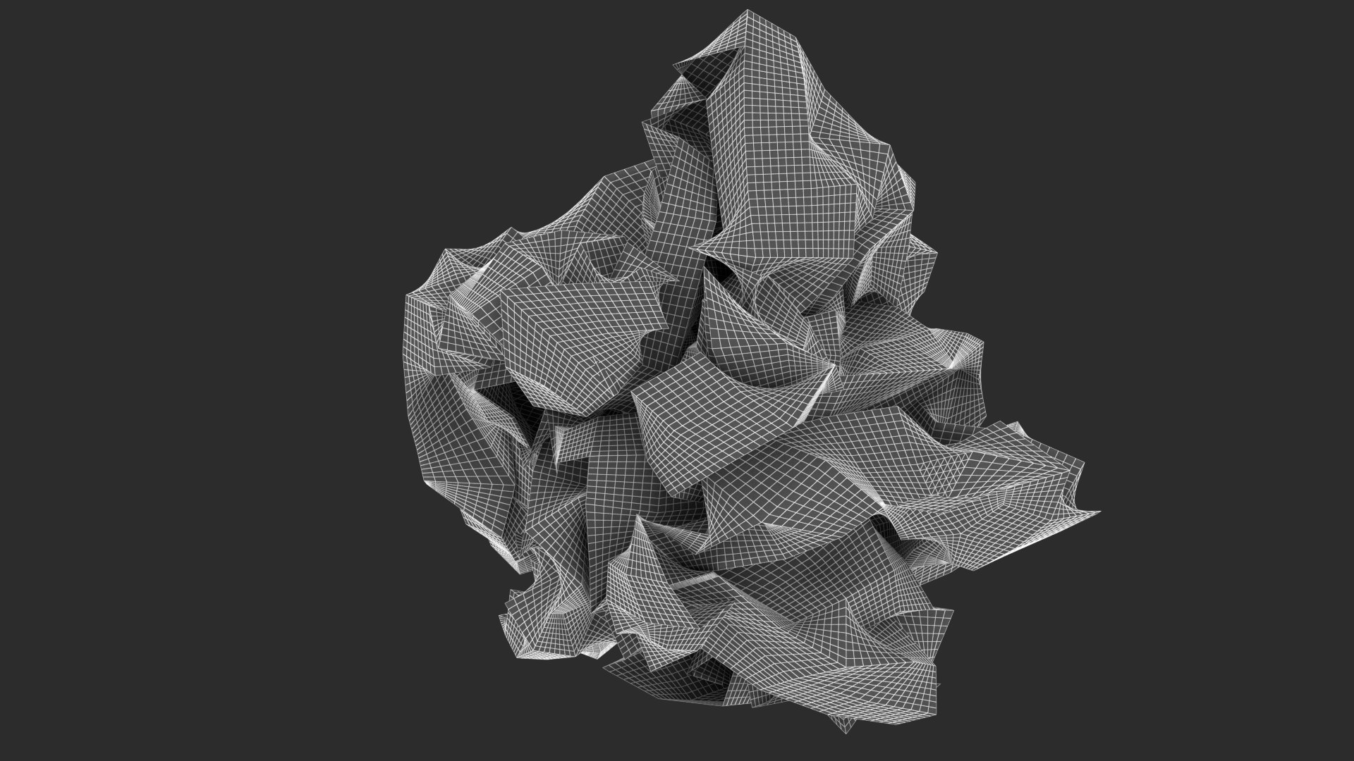 3D Model Crumpled Paper 3 - TurboSquid 1937566