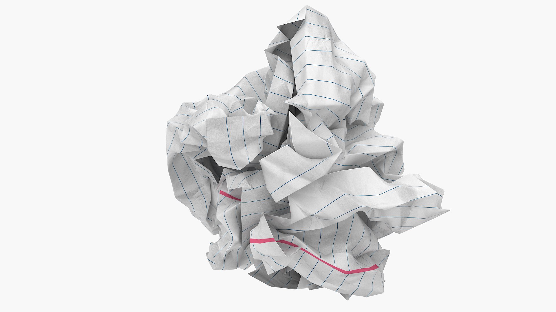 3D Model Crumpled Paper 3 - TurboSquid 1937566