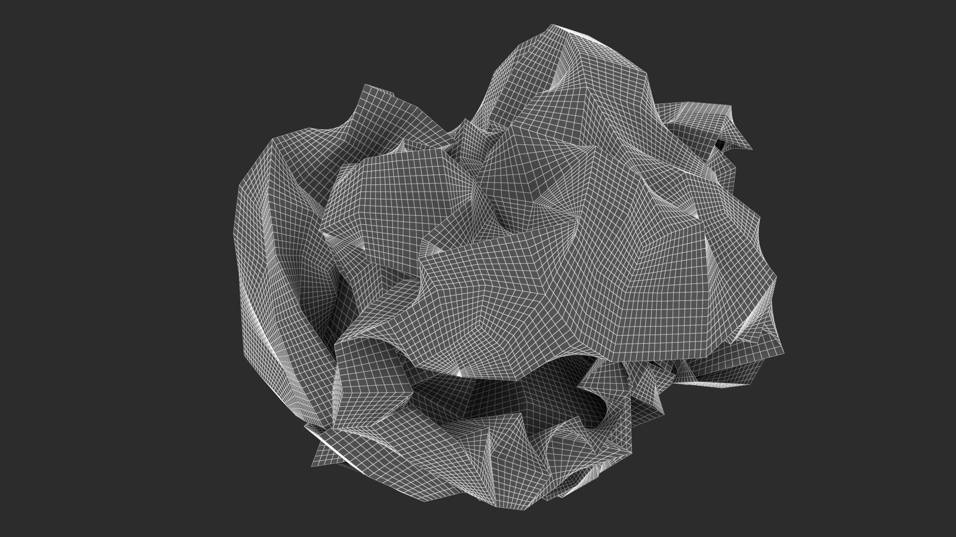 3D Model Crumpled Paper 3 - TurboSquid 1937566