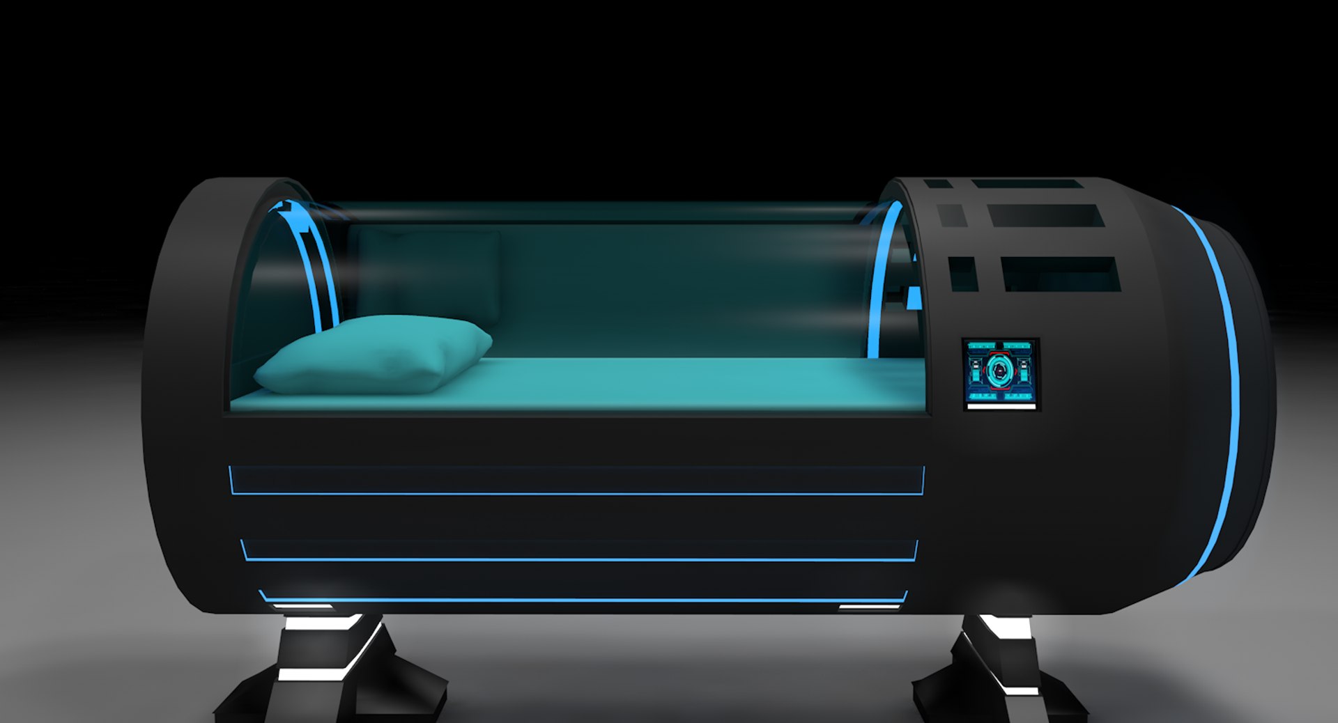 3D sci fi bed - TurboSquid 1542766