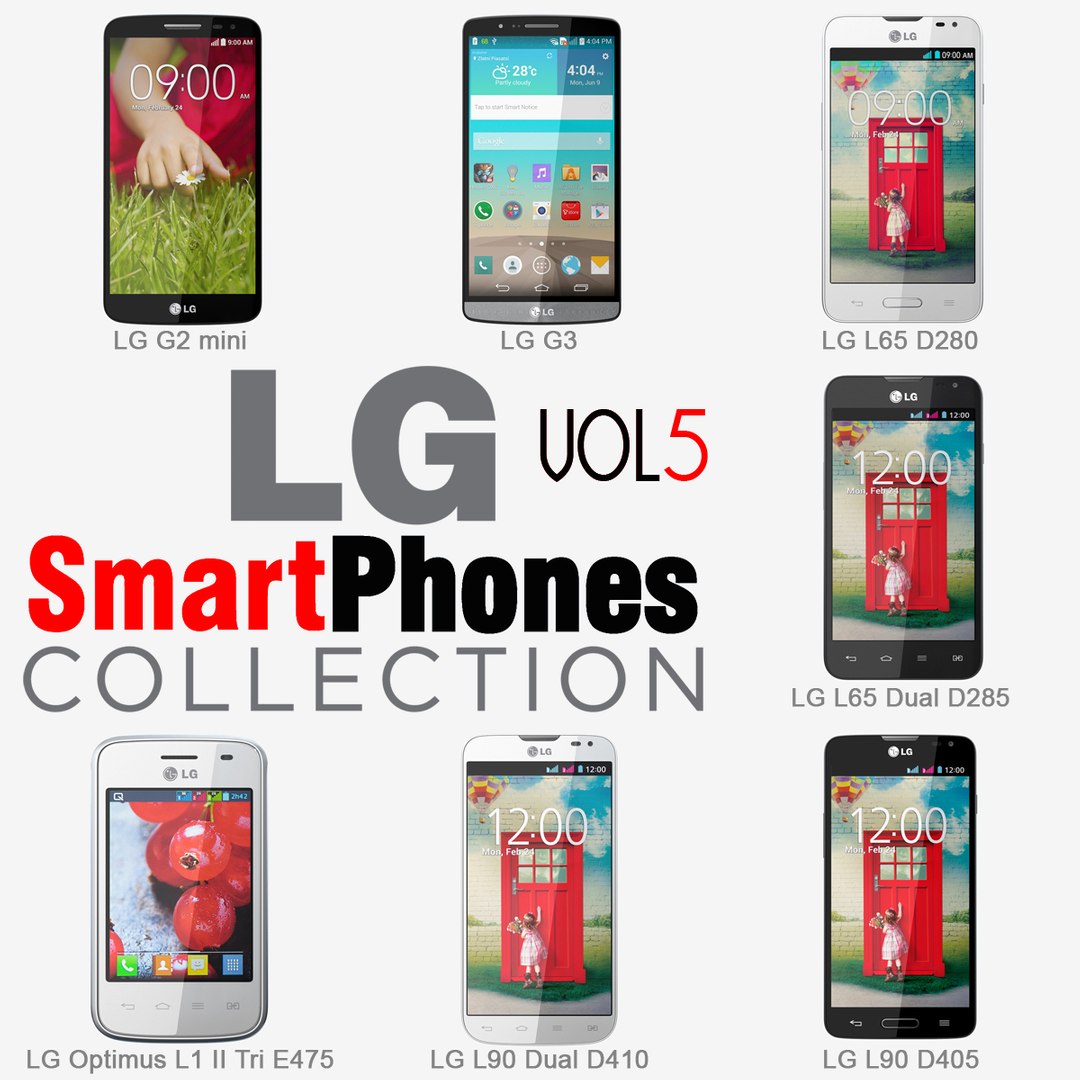 3d Model Lg Smartphones V5 Phones