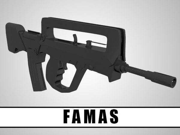 FAMAS 3D Models for Download | TurboSquid