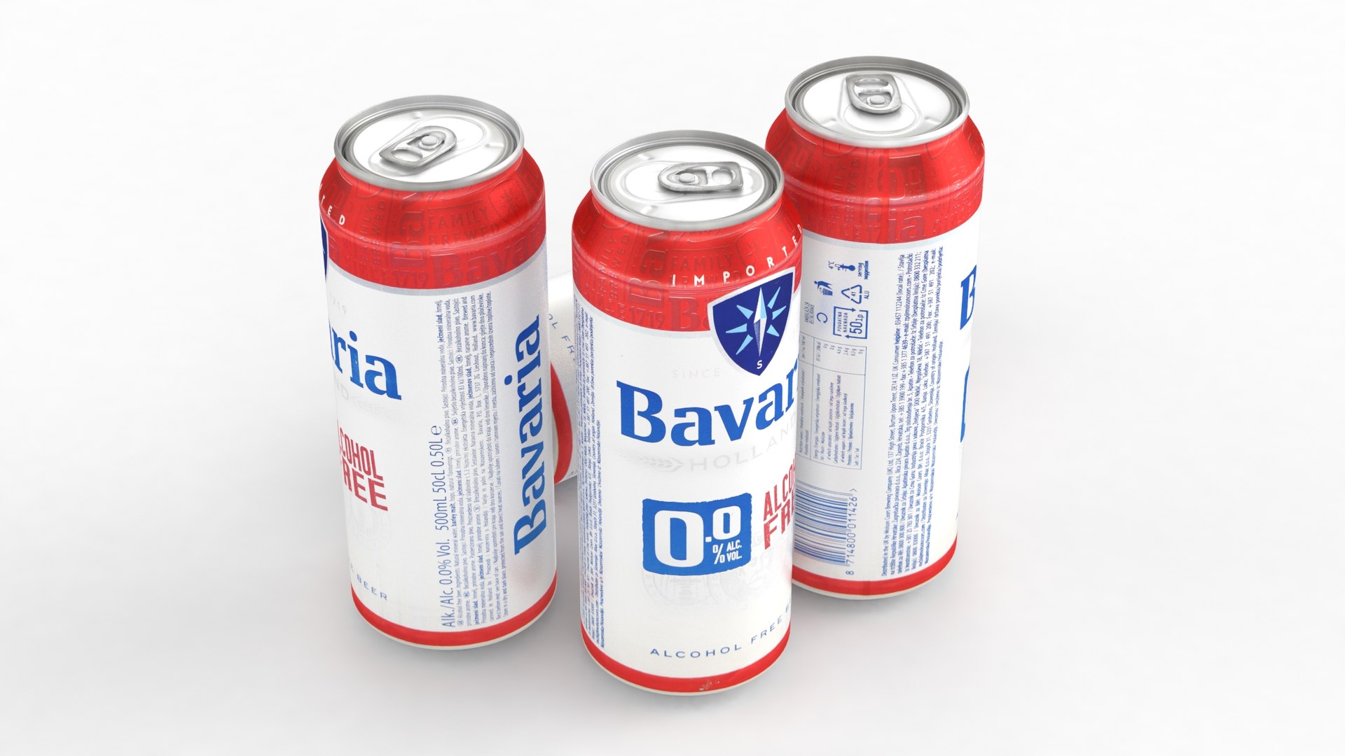 3D Beer Can Bavaria Alcohol Free 500ml 2024 - TurboSquid 2276157