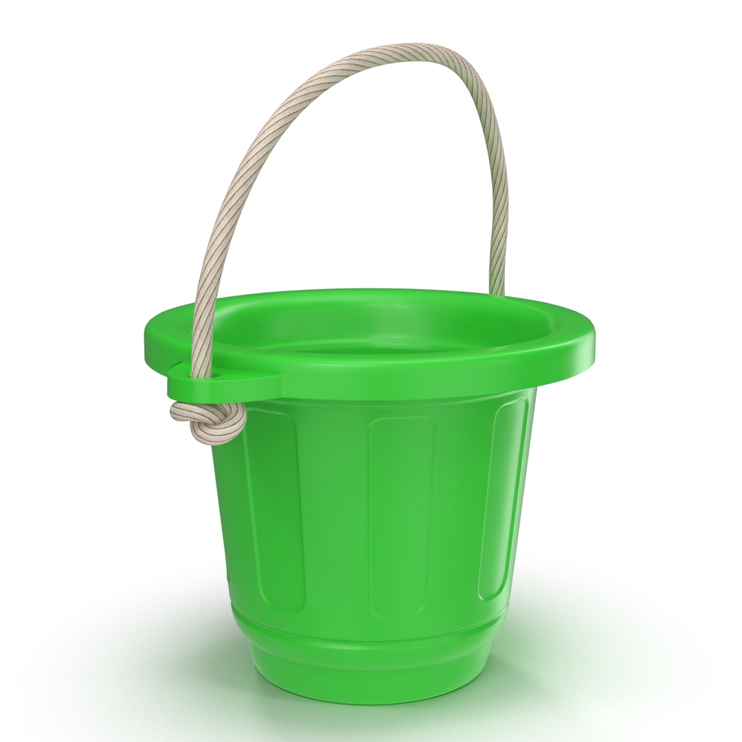 3d model toy bucket modeled