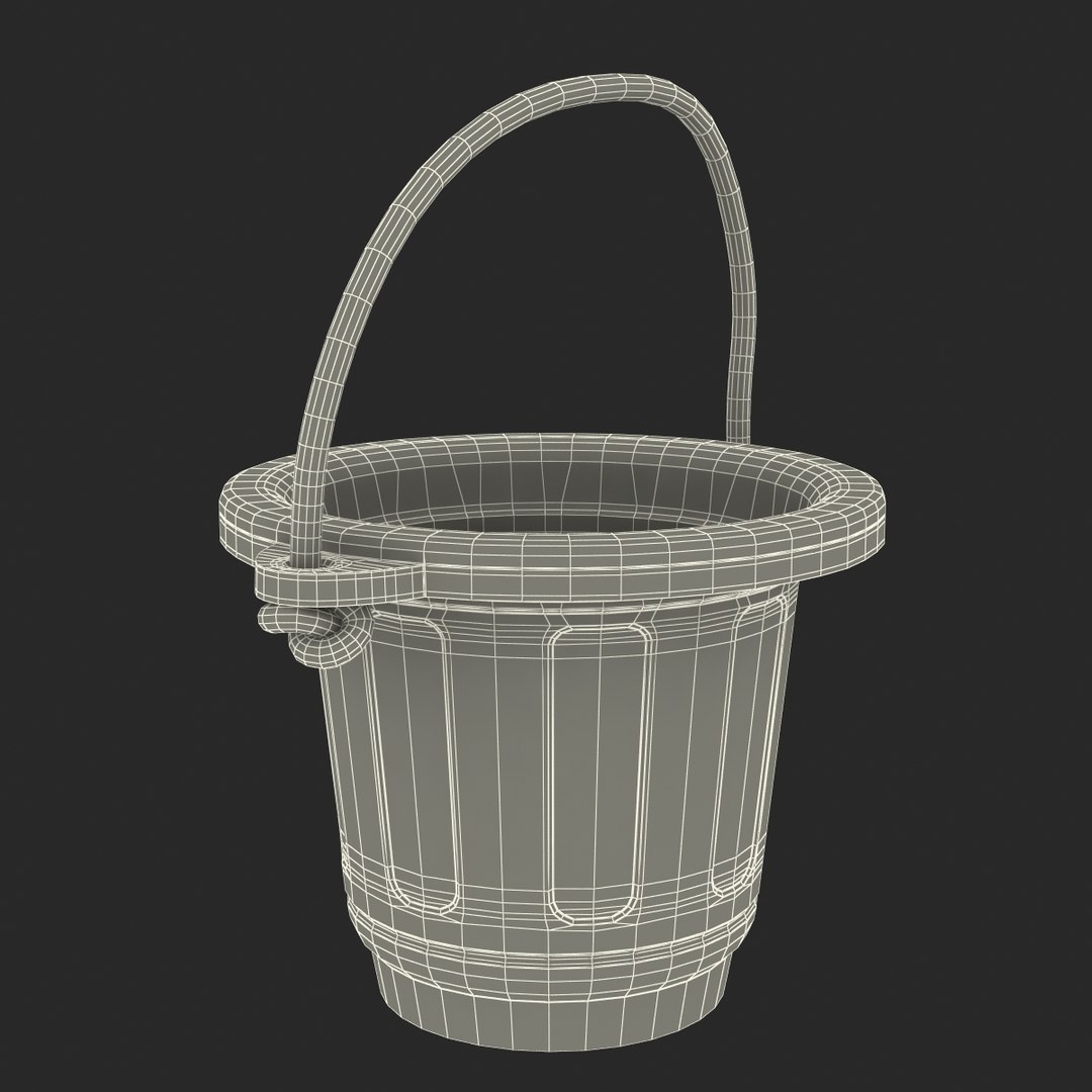 3d model toy bucket modeled