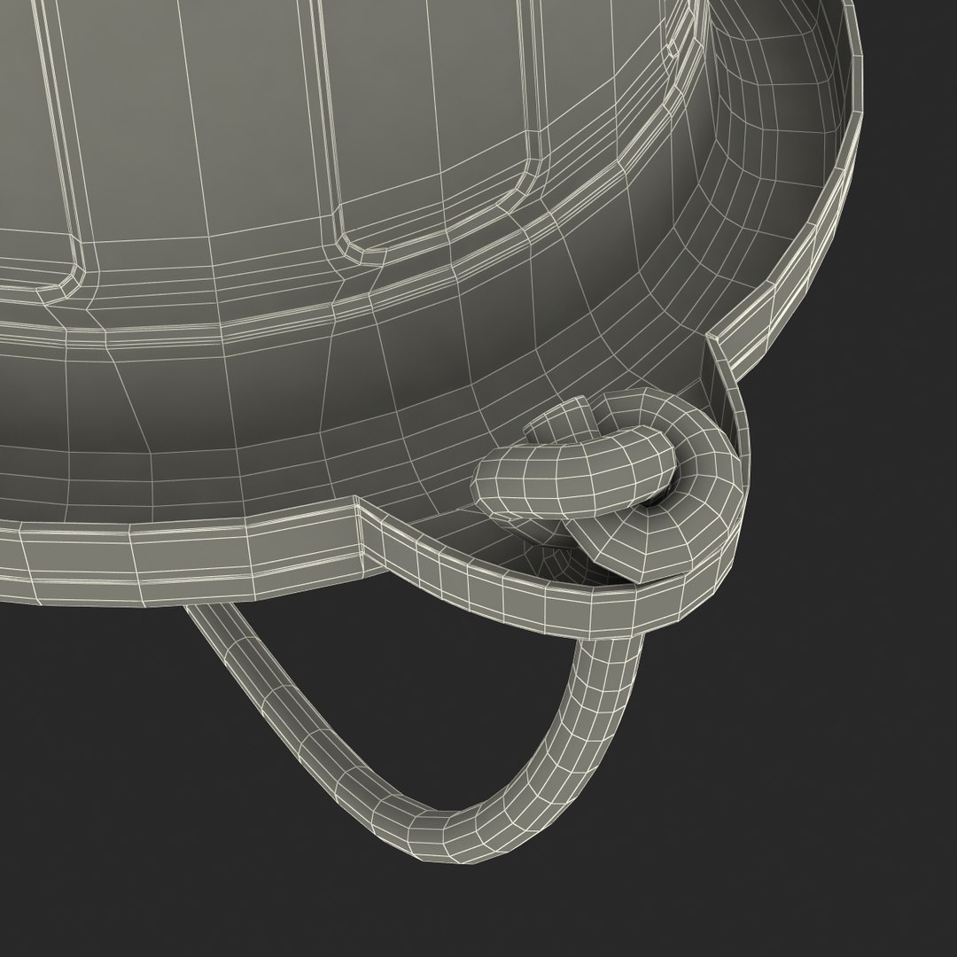 3d model toy bucket modeled